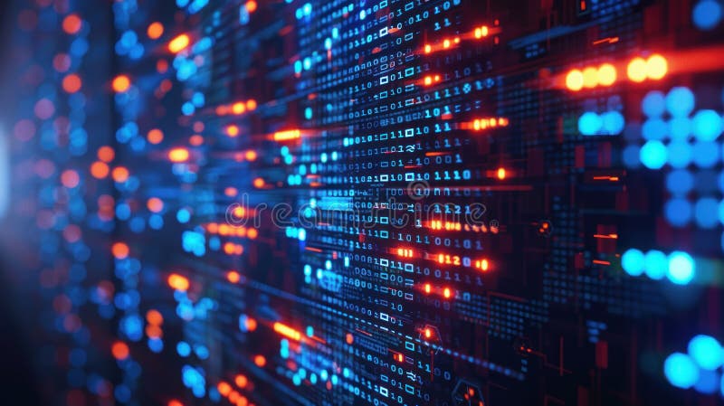 Circuit Board with Binary Code Stock Photo - Image of control ... Circuit Board with Binary Code Stock Photo - Image of control ...