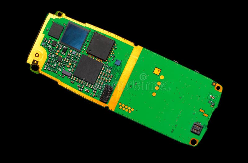 Circuit Board of a Cell Phone Stock Photo - Image of semiconductor ...