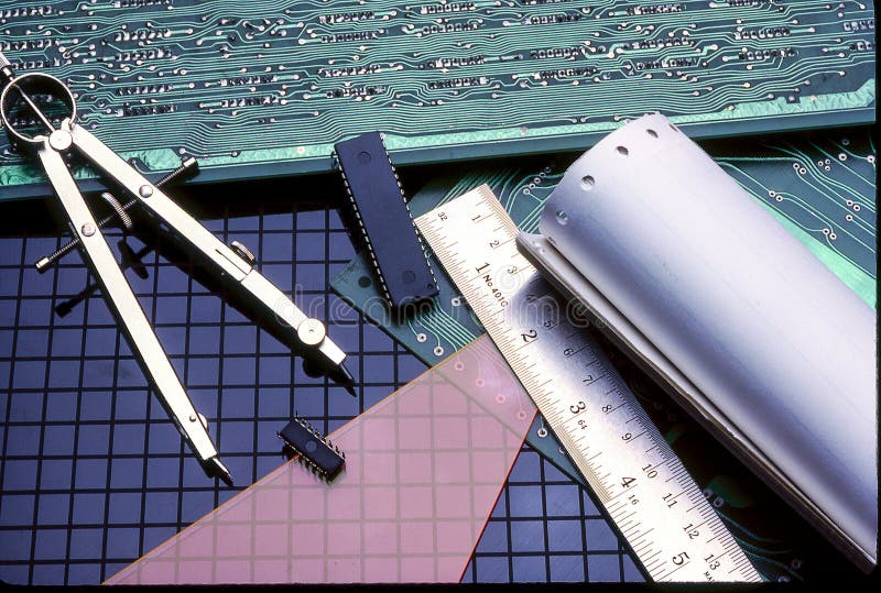 Circuit Board Chip Design Still Life Editorial Image - Image of ...