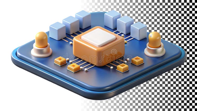 Circuit Board Chip, Electronic Component, Technology Hardware, Computer Part, Tech Icon Png ...