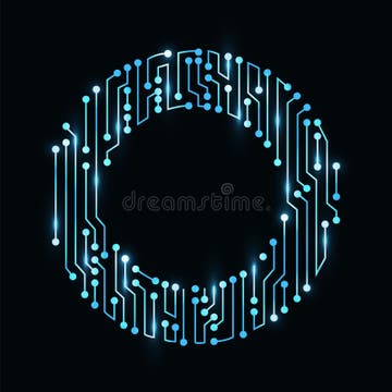 Round Circuit Board Frame Stock Illustrations – 258 Round Circuit Board ...