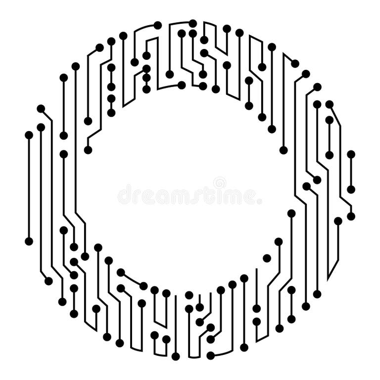 Round Circuit Board Frame Stock Illustrations – 294 Round Circuit Board ...
