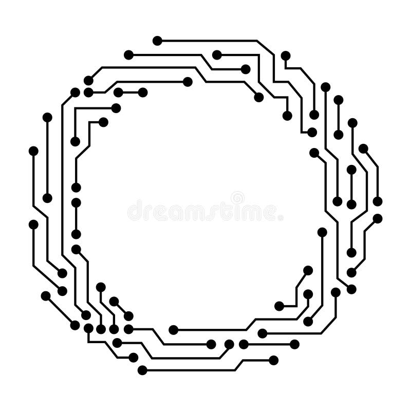 Round Circuit Board Frame Stock Illustrations – 273 Round Circuit Board ...