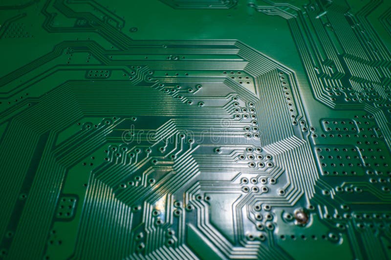 Circuit Board. Circuit Technological Electronic Plate with Roads and ...