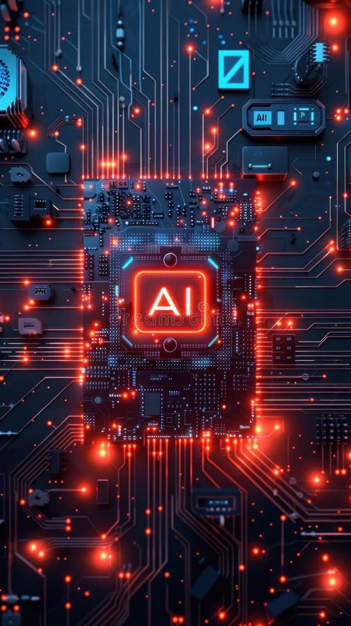 Circuit Board with Clock stock image. Image of integrated - 308777855