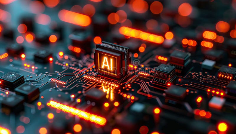 Circuit Board Close-up. Electronic Computer Hardware Technology Stock ...