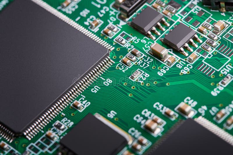 Circuit board computer stock image. Image of fiber, chain - 75084189