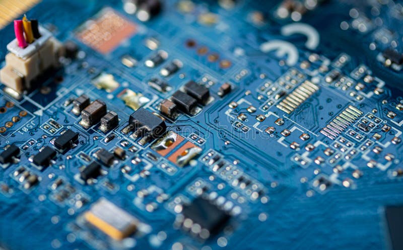 Circuit Board Computer, Electronic Hardware Texture Stock Photo - Image ...