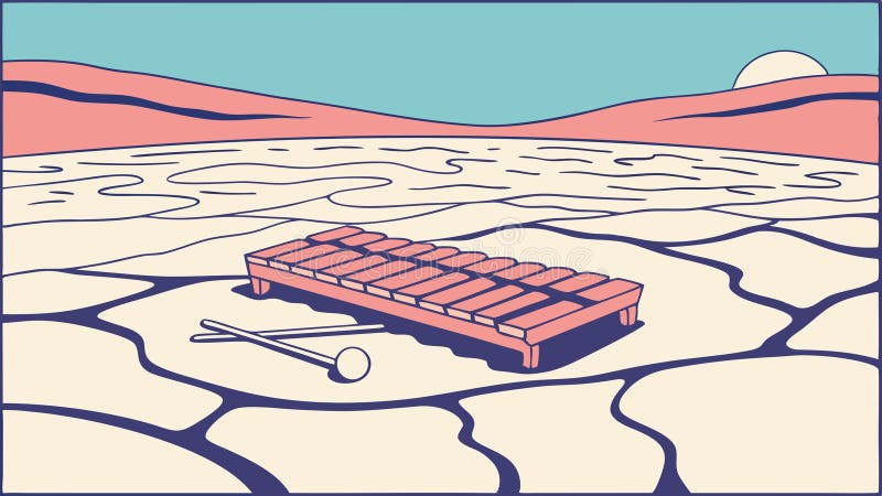 Circuit Board in Cracked Desert, Tech Dystopian Landscape, Vector ...