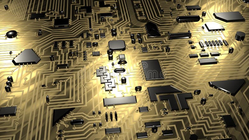 Gold Circuit Board Stock Illustrations – 2,788 Gold Circuit Board Stock ...