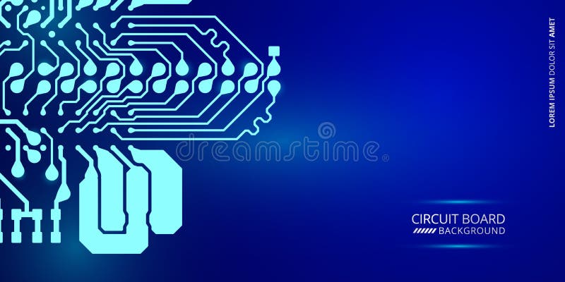 Circuit Board Design Background. Vector Illustration Eps 10 Stock ...