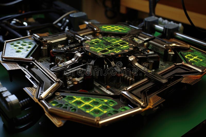 Circuit Board Design for Biohybrid Robotic System Stock Illustration ...