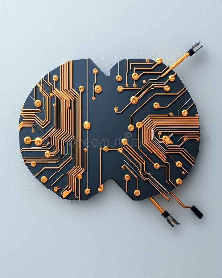 Circuit Board Design with Butterfly Shape Stock Illustration ...
