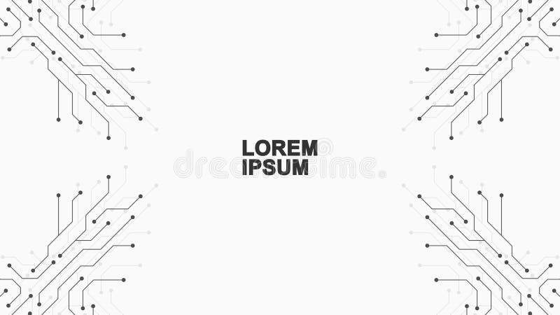 Circuit Board Digital Abstract Background. Motherboard Technology ...