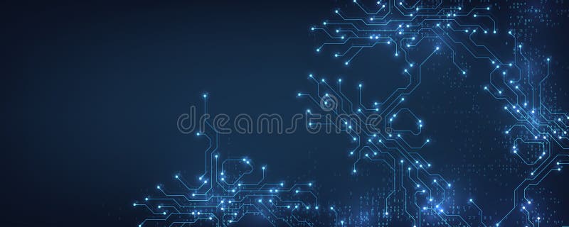 Circuit Board Digital Abstract Background. Motherboard Technology ...