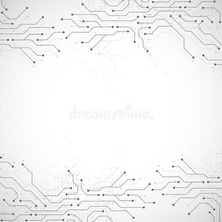 Circuit Board Digital Abstract Background. Motherboard Technology ...
