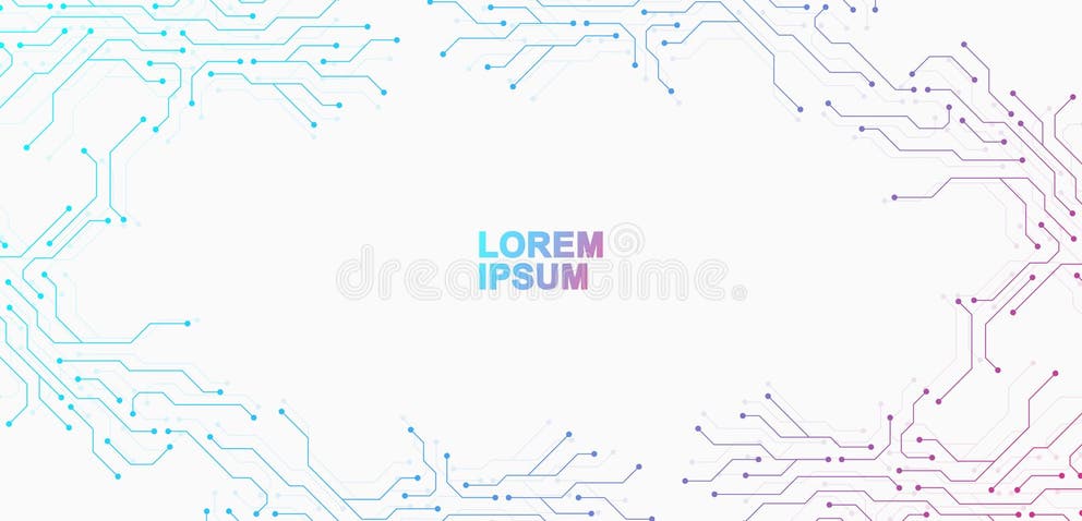 Circuit Board Digital Abstract Background. Motherboard Technology ...