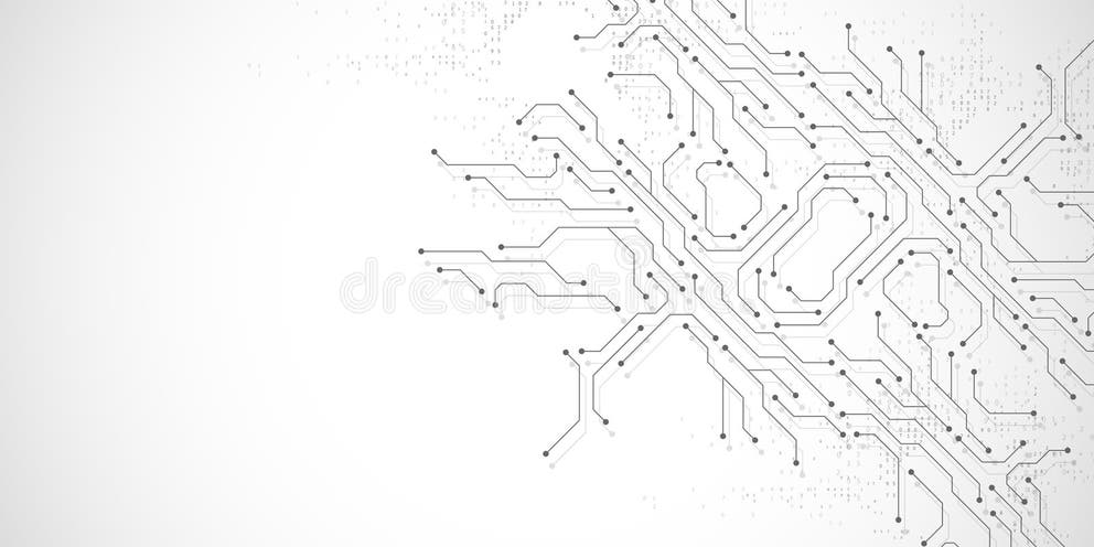 Circuit Board Digital Abstract Background. Motherboard Technology ...