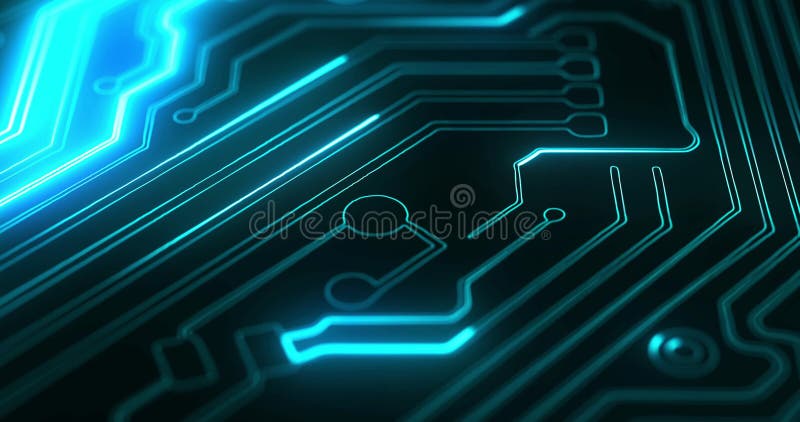 Circuit Board, Digital and Future Technology on Motherboard for Data ...