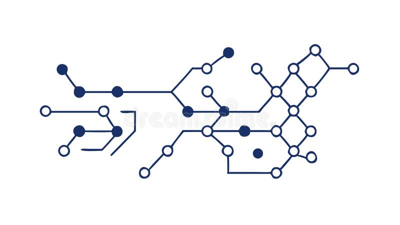 Circuit Board Digital Technology Pattern, Vector Design Generative AI ...