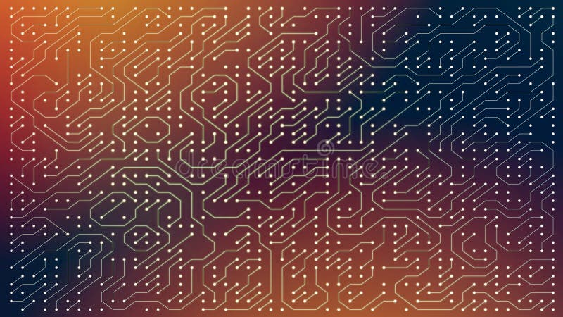 Circuit Board As High Tech Minimalistic Background Stock Illustration ...