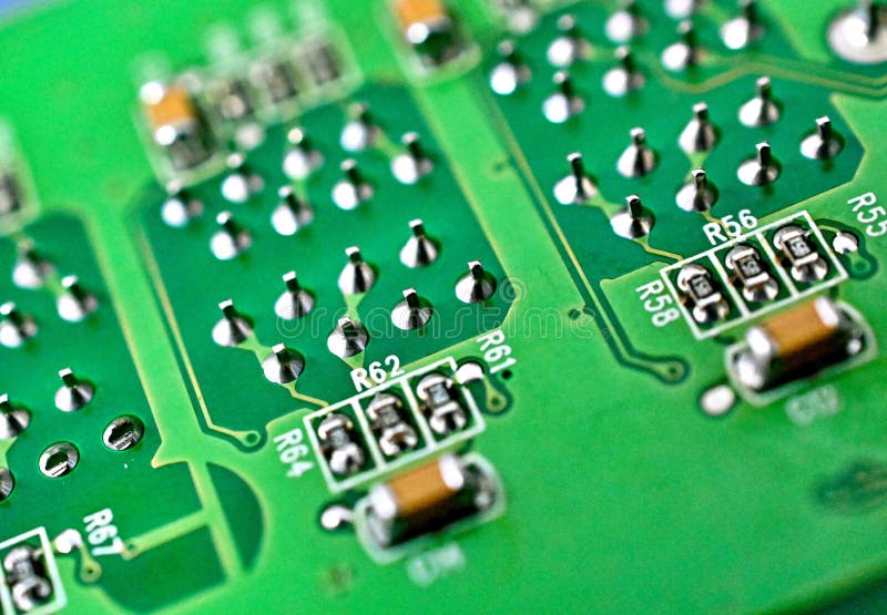 Circuit Board with Electronic Components Close Up Image , Technology ... Circuit Board with Electronic Components Close Up Image , Technology ...