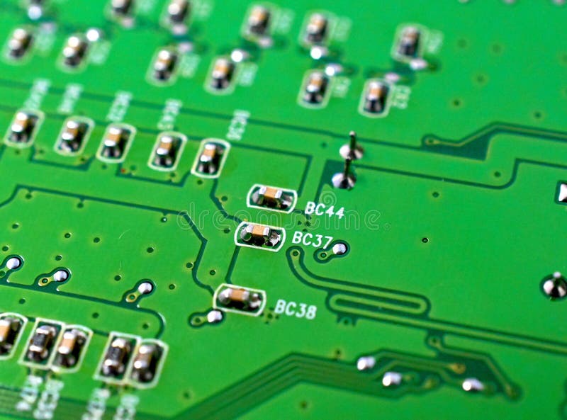 Circuit Board with Electronic Components Close Up Image , Technology ...