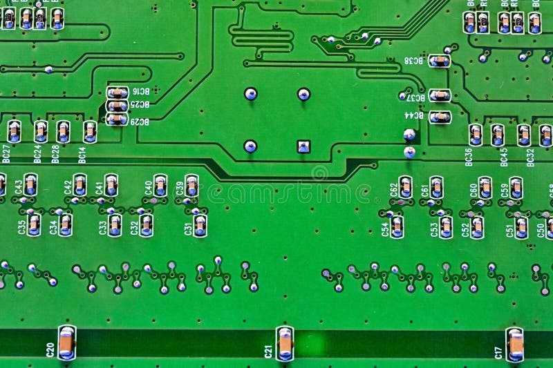 Circuit Board with Electronic Components Close Up Image , Technology ...