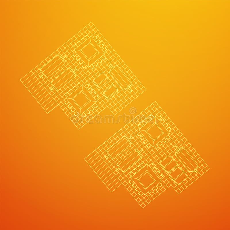 Circuit Board. Electronic Computer Components Motherboard Stock Vector - Illustration of digital ...