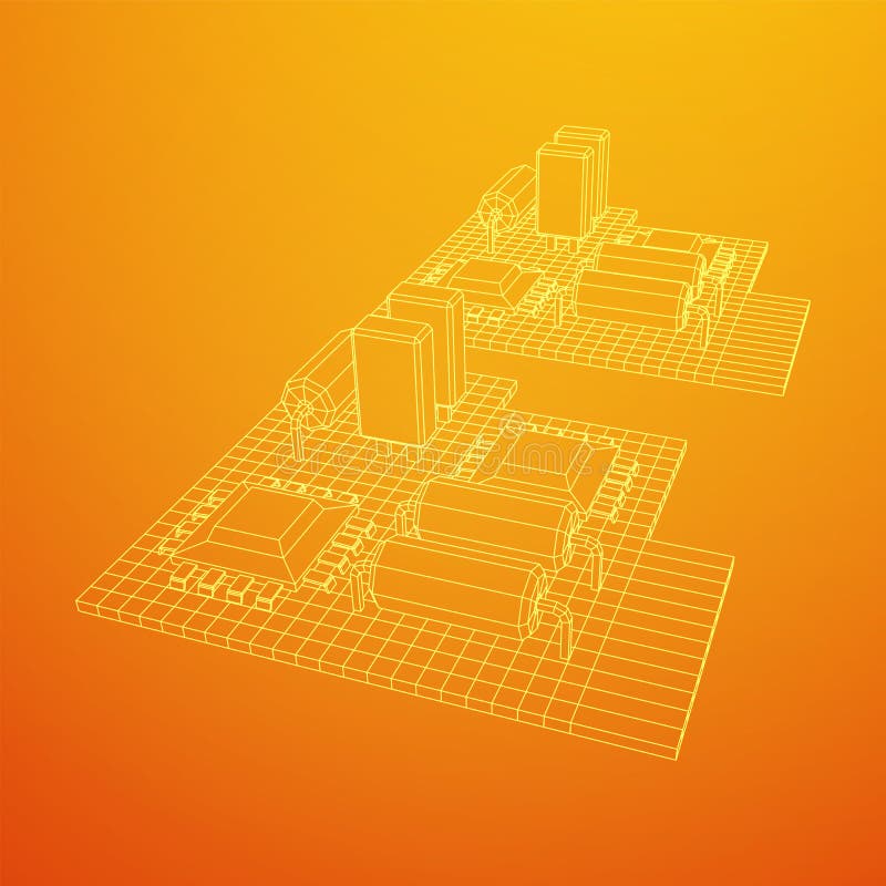 Circuit Board. Electronic Computer Components Motherboard Stock Vector ...