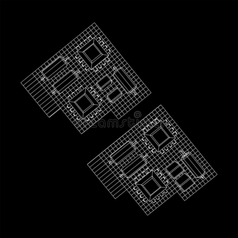 Circuit Board. Electronic Computer Components Motherboard Stock Vector ...