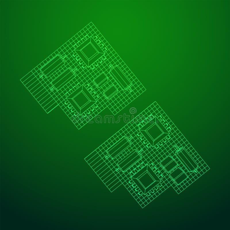 Circuit Board. Electronic Computer Components Motherboard Stock Vector ...
