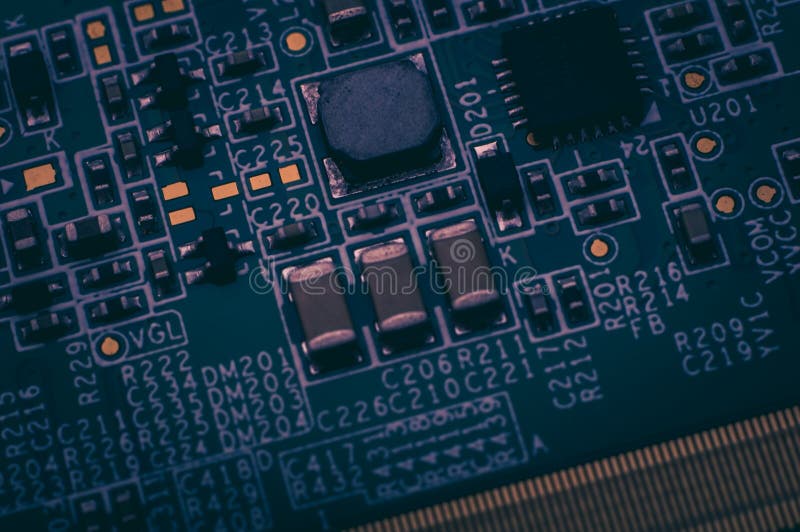 Circuit Board. Electronic Computer Hardware Technology. Information ...