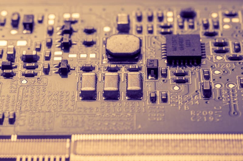 Circuit Board. Electronic Computer Hardware Technology. Information ...