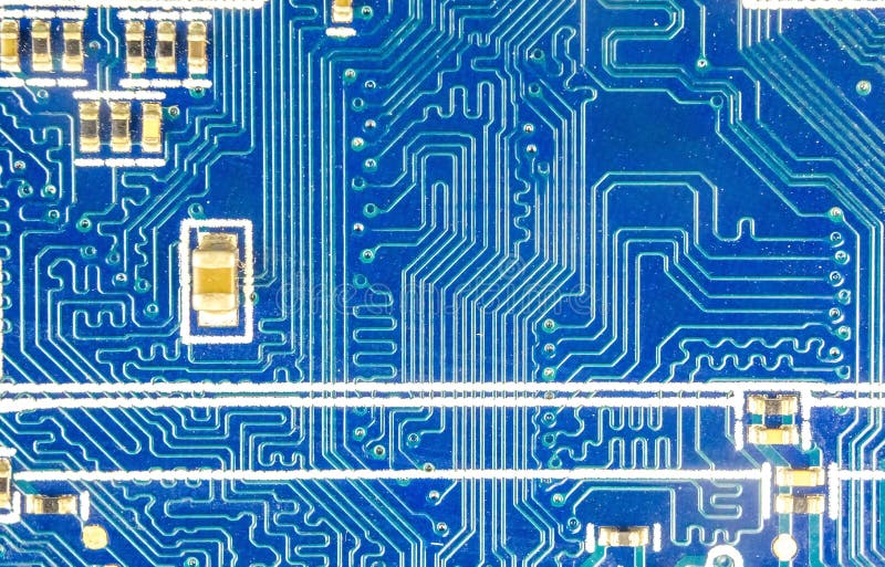Circuit Board. Electronic Computer Hardware Technology, Macro Printed ...