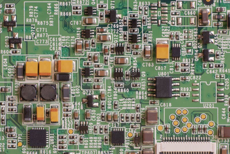Circuit Board. Electronic Computer Hardware Technology. Motherboard ...
