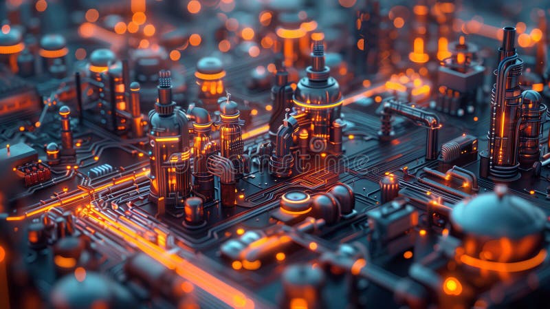 Circuit Board. Electronic Computer Hardware Technology. Motherboard ...