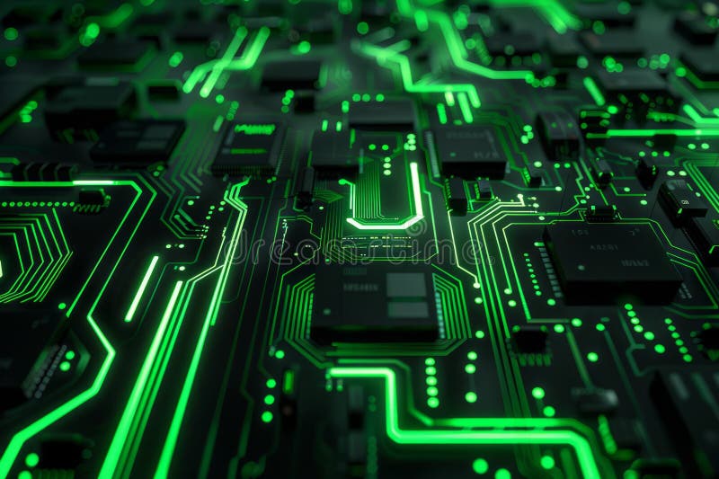 Circuit Board. Electronic Computer Hardware Technology. Motherboard Digital Chip Stock Photo ...