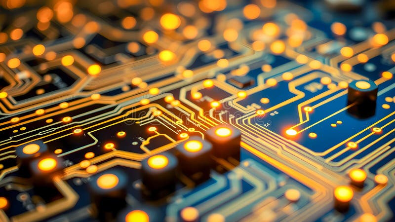 Circuit Board. Electronic Computer Hardware Technology. Motherboard Digital Chip. Tech Science ...