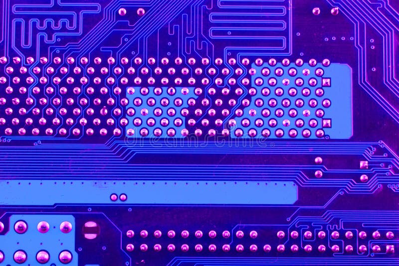Circuit Board. Electronic Computer Hardware Technology. Motherboard ...