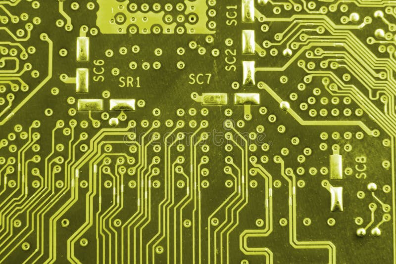 Circuit Board. Electronic Computer Hardware Technology. Motherboard ...