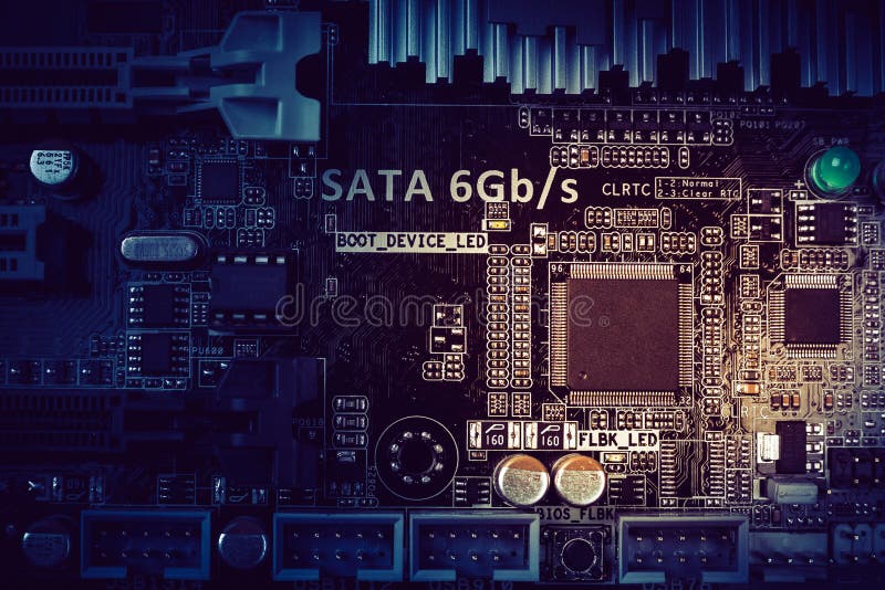 Circuit Board. Electronic Computer Hardware Technology Stock Photo ...