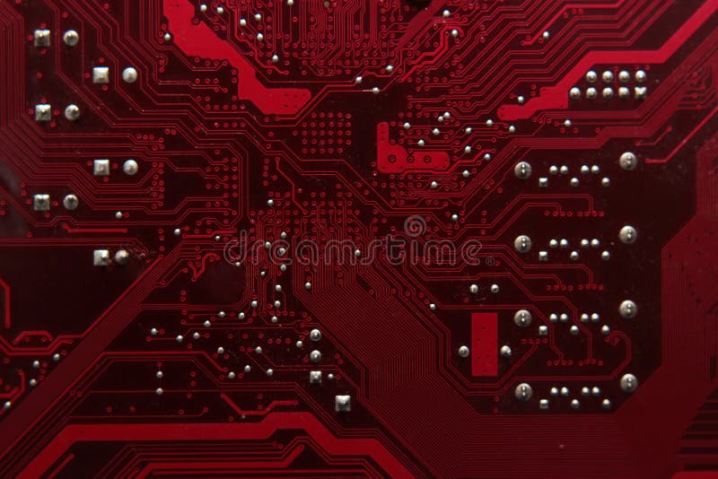 Circuit Board. Electronic Computer Hardware Technology. Motherboard ...