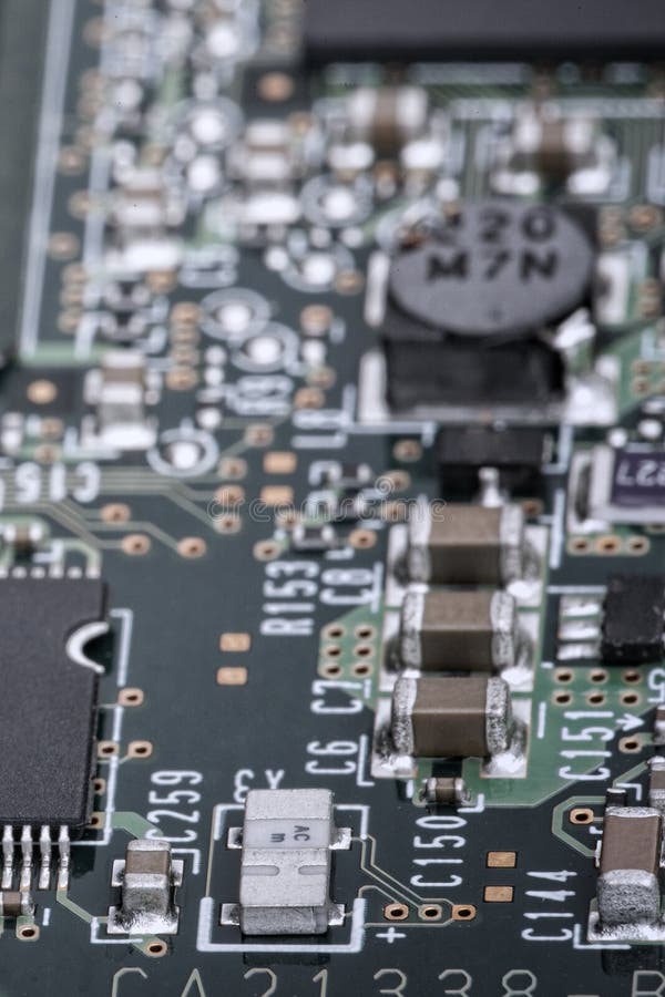 Circuit Board. Electronic Computer Hardware Technology. Motherboard ...