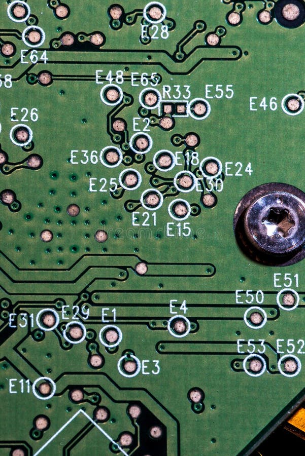 Circuit Board. Electronic Computer Hardware Technology. Motherboard ...