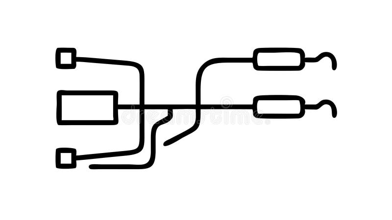 Circuit Board Electronic Diagram Icon Technology Graphic Design, Vector ...