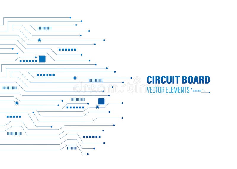 Circuit Board Line Background Concept Design Illustration Stock Vector ...