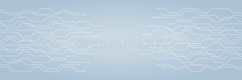 Circuit Board Electronics Digital Technology Banner Blue Stock Vector ...