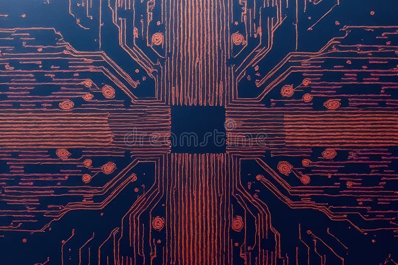 Circuit Board Explosion stock illustration. Illustration of artistic ...