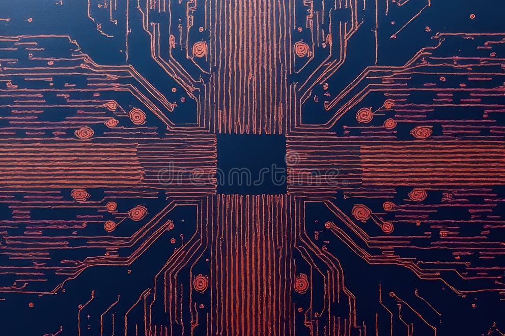 Circuit Board Explosion stock illustration. Illustration of artistic ...